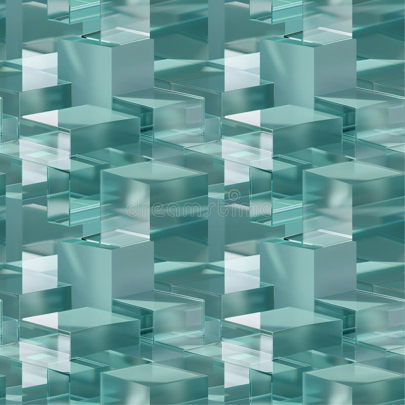 Luminous, Geometric Glass Cubes Interlock in a Captivating ...