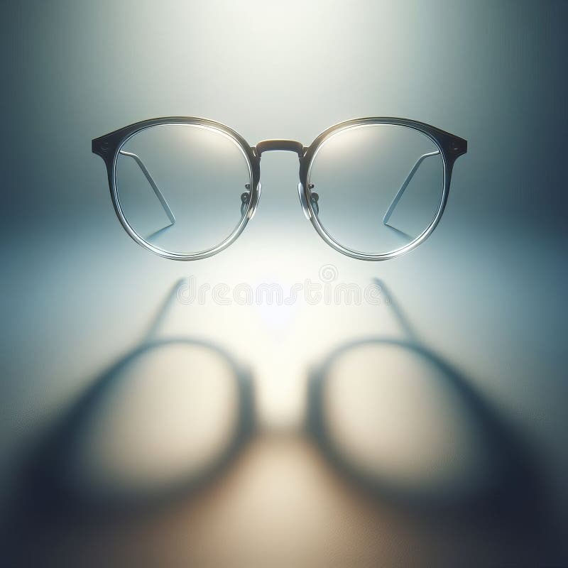 Luminous Glasses with Soft Glow Stock Photo - Image of eyewear, design ...