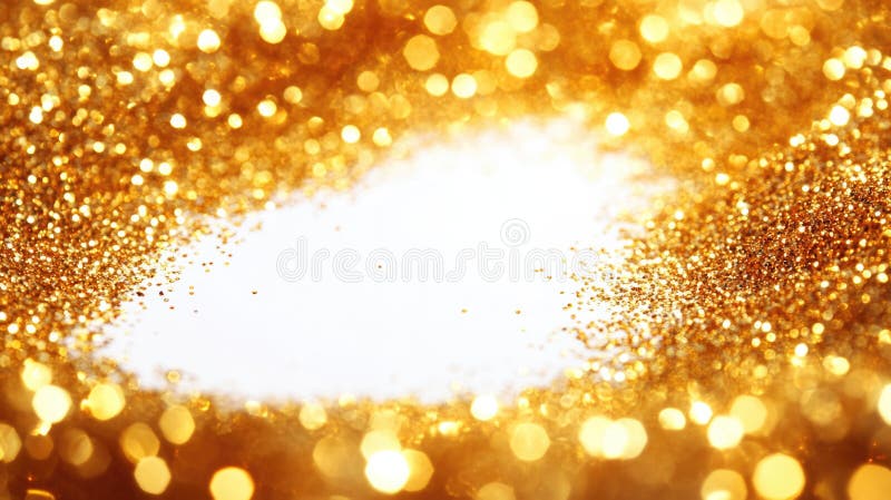 Luminous Gold Glitter Texture Effect Stock Image - Image of surface ...