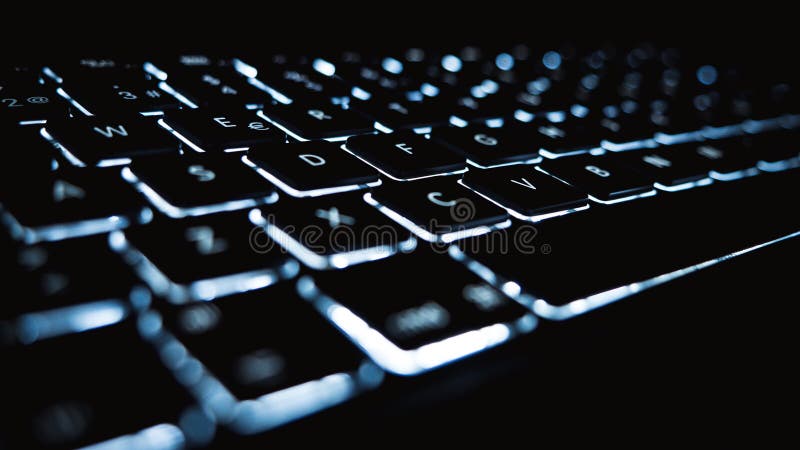 Luminous keyboard stock photo. Image of luminoso, lights - 93455584