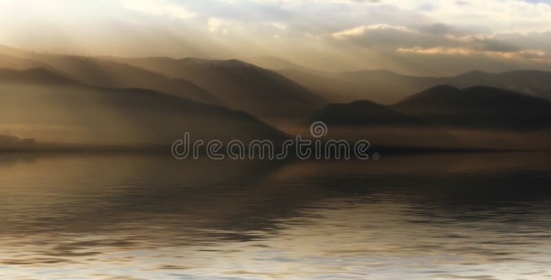 Luminous landscape stock image. Image of coast, cloud - 4431095