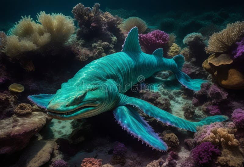 The Luminous Leviathan Unveiled in a Mesmerizing Portrait Stock ...