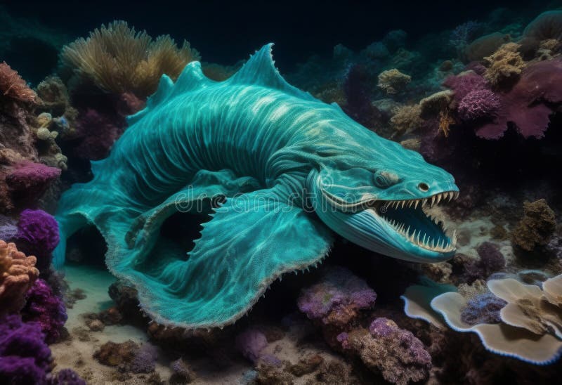 The Luminous Leviathan Unveiled in a Mesmerizing Portrait Stock ...