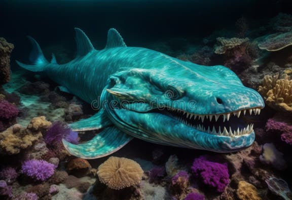 The Luminous Leviathan Unveiled in a Mesmerizing Portrait Stock ...