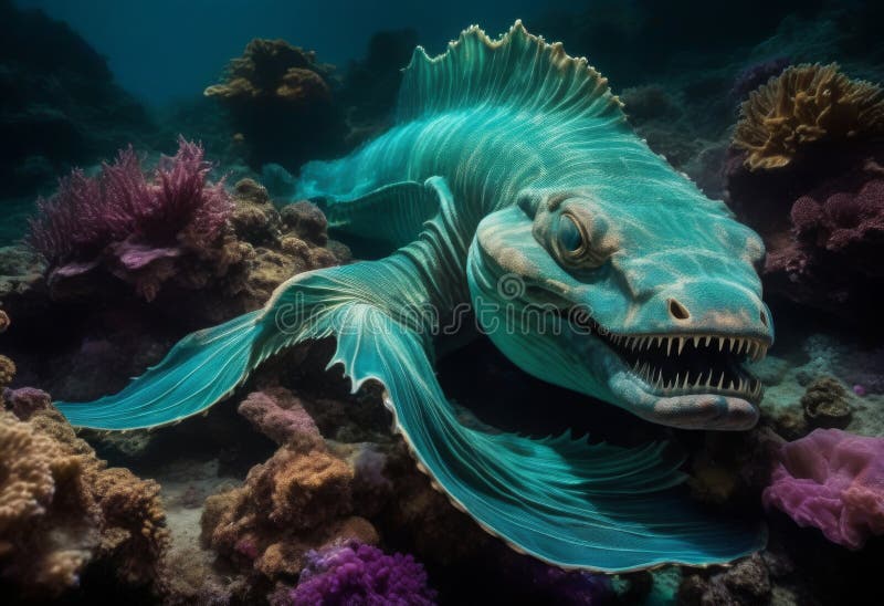 The Luminous Leviathan Unveiled in a Mesmerizing Portrait Stock ...