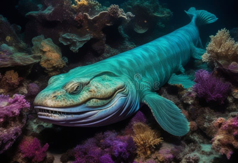 The Luminous Leviathan Unveiled in a Mesmerizing Portrait Stock ...