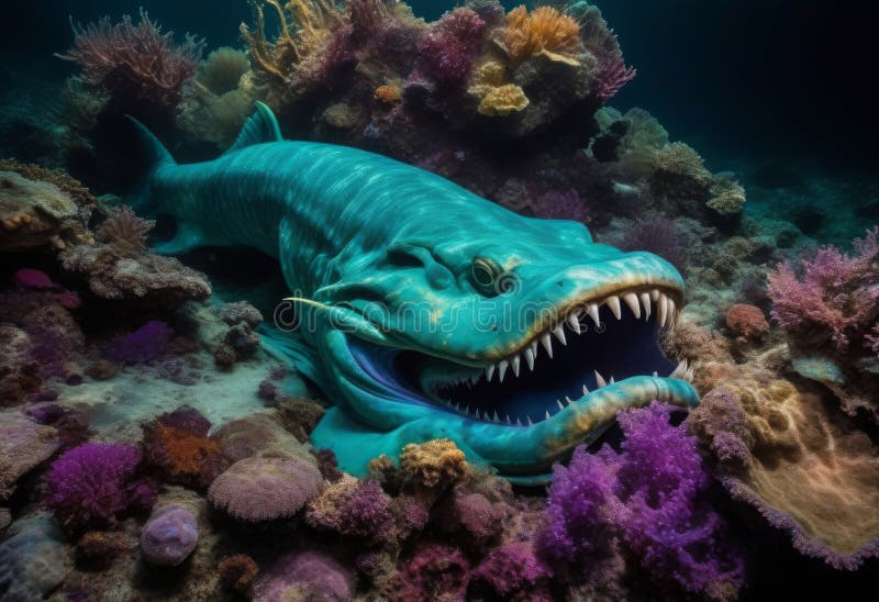 The Luminous Leviathan Unveiled in a Mesmerizing Portrait Stock ...