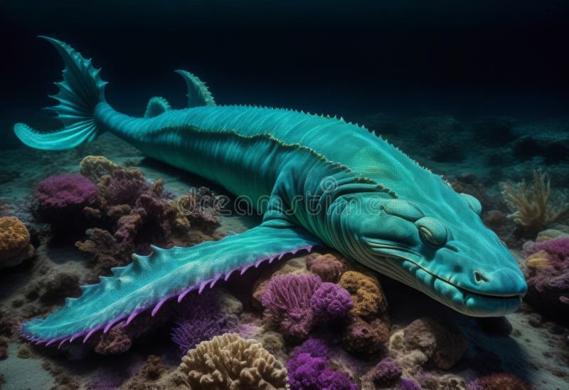 The Luminous Leviathan Unveiled in a Mesmerizing Portrait Stock ...