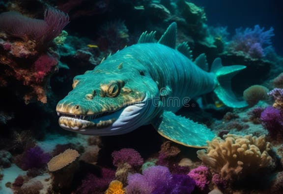 The Luminous Leviathan Unveiled in a Mesmerizing Portrait Stock ...