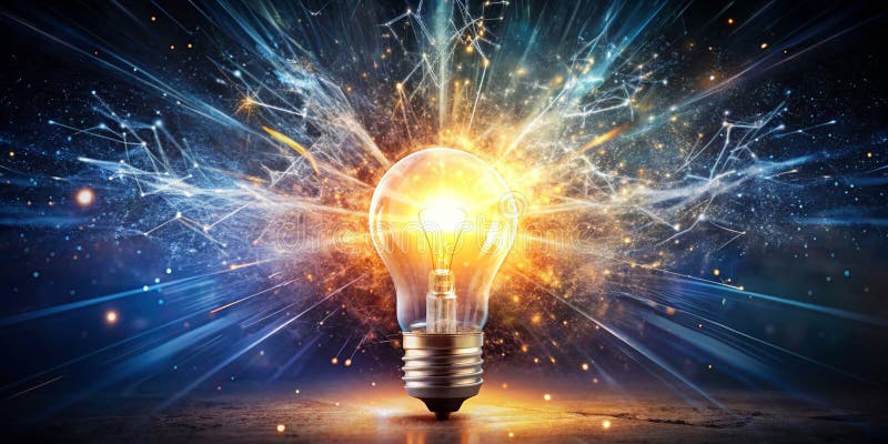 Luminous Liberation Exploding Ideas Generative by AI Stock Illustration ...