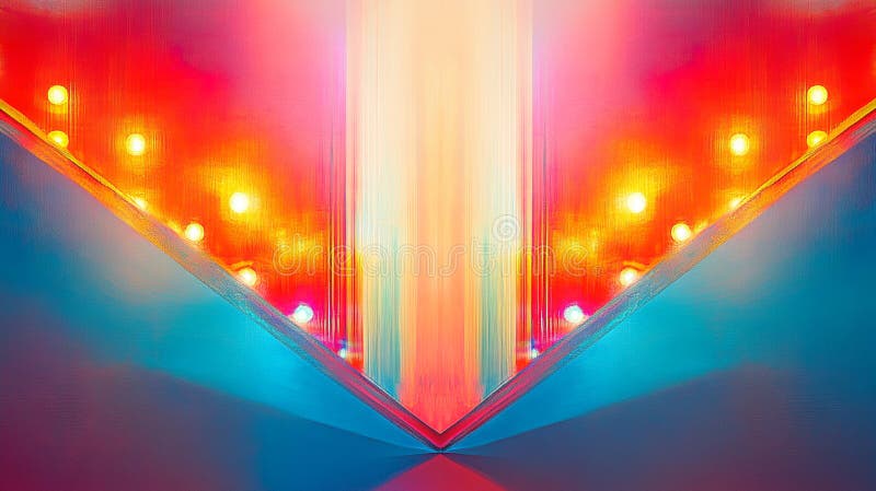 Luminous Lights Create Striking Symmetrical Abstract Artwork with ...