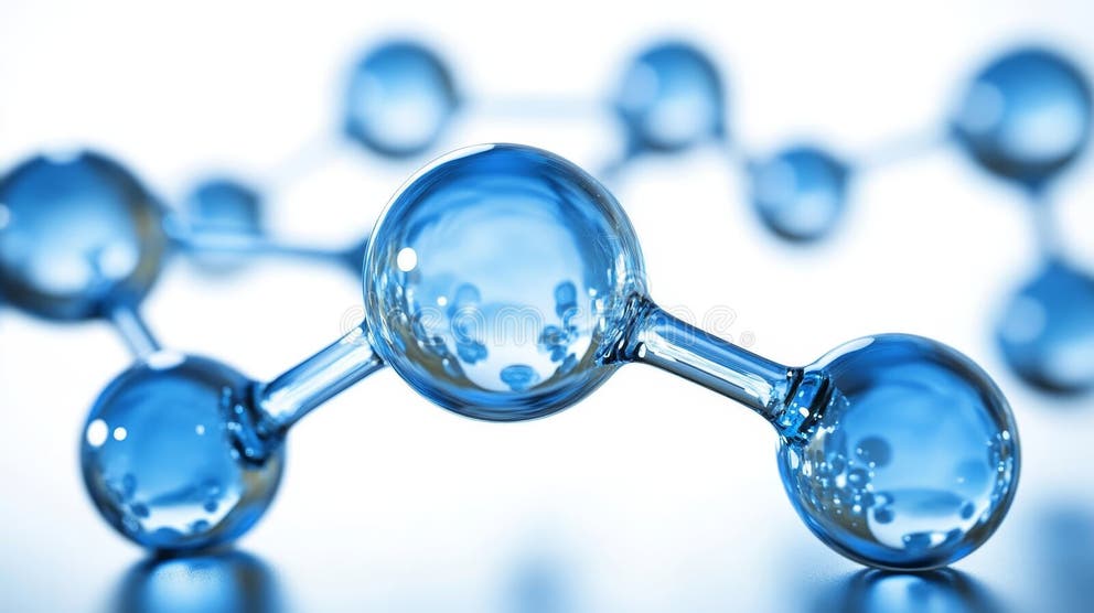 Luminous Molecular Structure, Nodes with Glowing Energy Pathways, Science and Technology ...