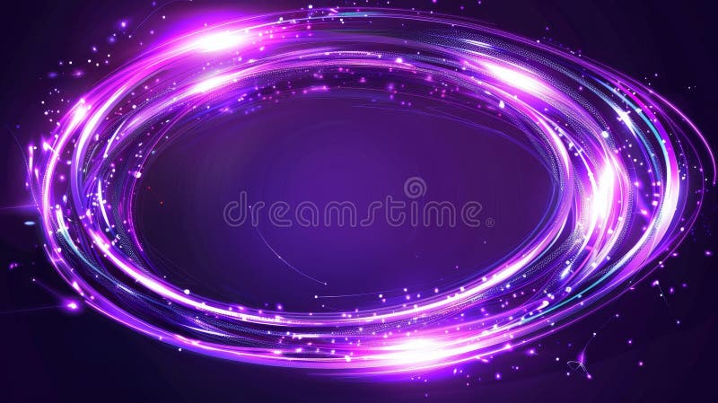 Luminous Motion Circular Disk Shape Abstract Modern Technology ...