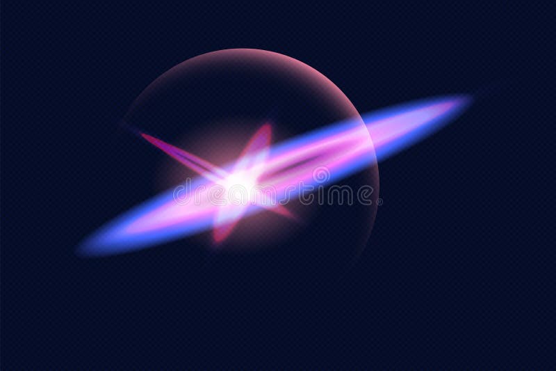 Neon Light Flare and Glowing Lens Effect for Video Editing and Design ...