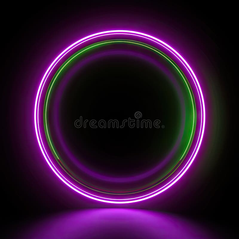 Luminous Neon Loop stock illustration. Illustration of edge - 320088988