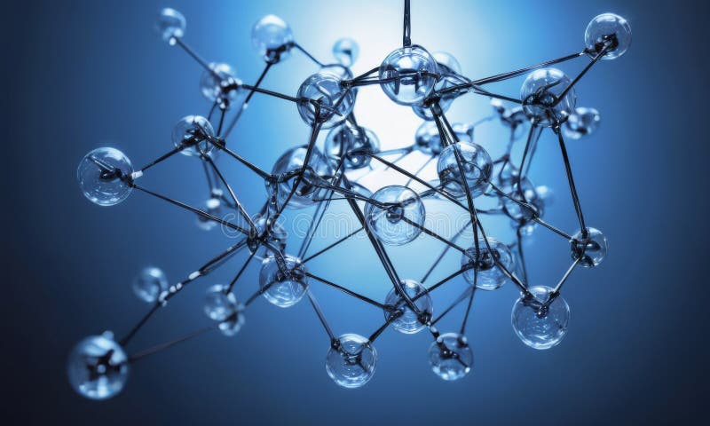 Luminous Network Complexity Stock Illustration - Illustration of ...