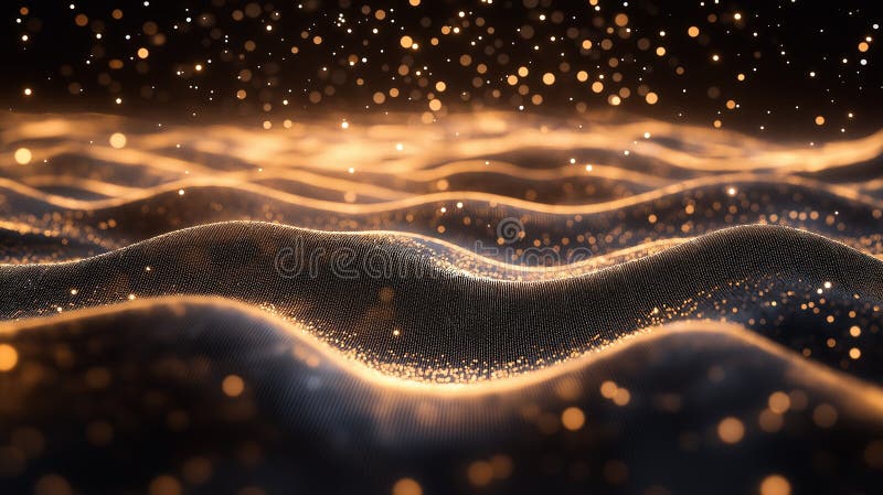 Luminous Particles Drifting through a Pristine Void, Evoking a Sense of ...