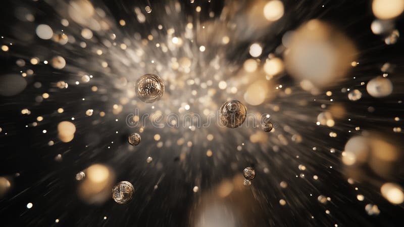 Luminous Particles Drifting through a Pristine Void, Evoking a Sense of ...