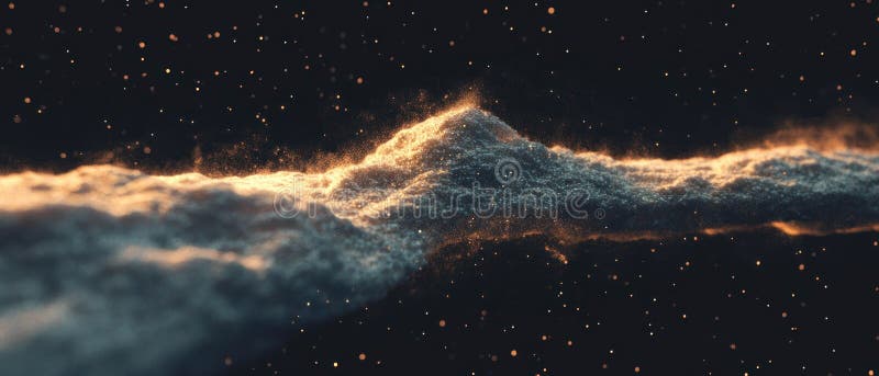 Luminous Particles in Motion Create a Stunning Overlay Texture in Space ...