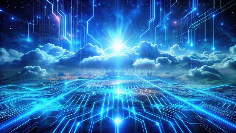 A Luminous Pathway of Digital Circuitry Extends Across a Breathtaking ...