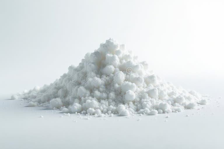 Luminous Pile of White Sugar Against Stark White, Frosting, Sugar Stock ...