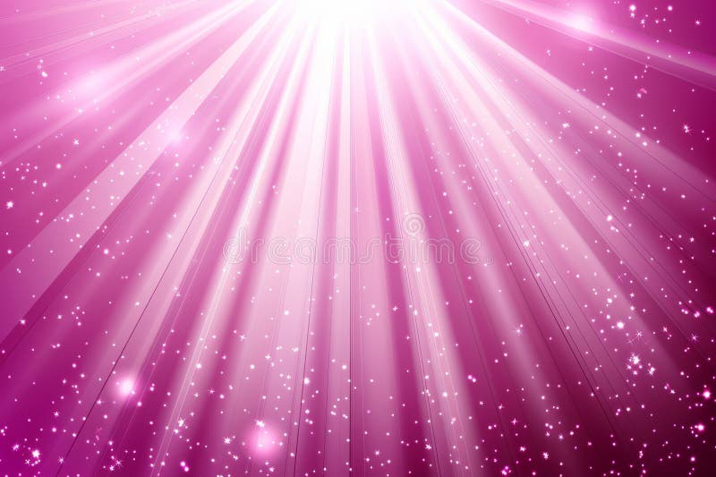Luminous Pink Light Burst Abstract Rays on Dark Pink with Lavender and ...