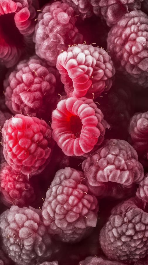 Luminous Raspberry Centerpiece, Concept of Natural Uniqueness, Ideal ...