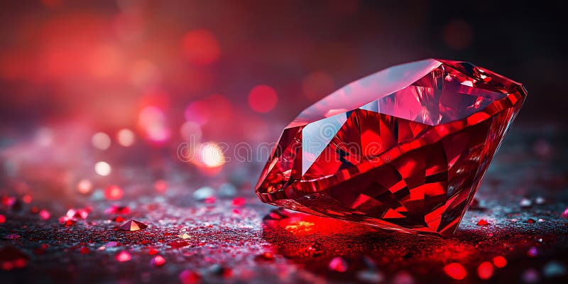 Luminous Red Gemstone Background Stock Illustration - Illustration of ...