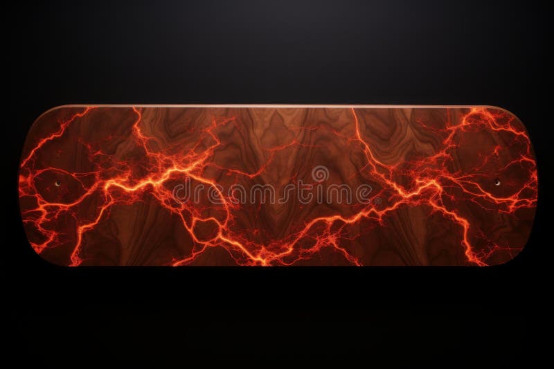 Luminous Red Retro Board. Generate Ai Stock Illustration - Illustration ...