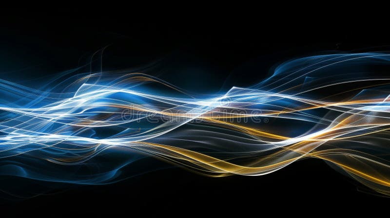 Luminous Rhapsody: Abstract Light Symphony Stock Image - Image of dance ...