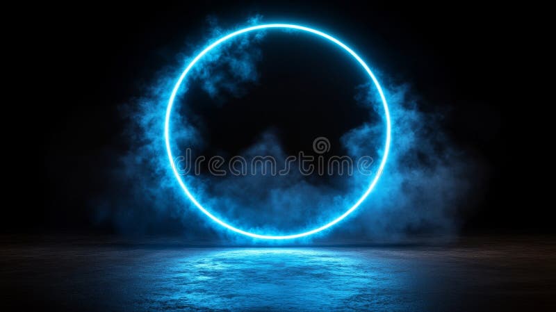 A Luminous Ring Shrouded in Mist Brightens the Dark Setting with a ...