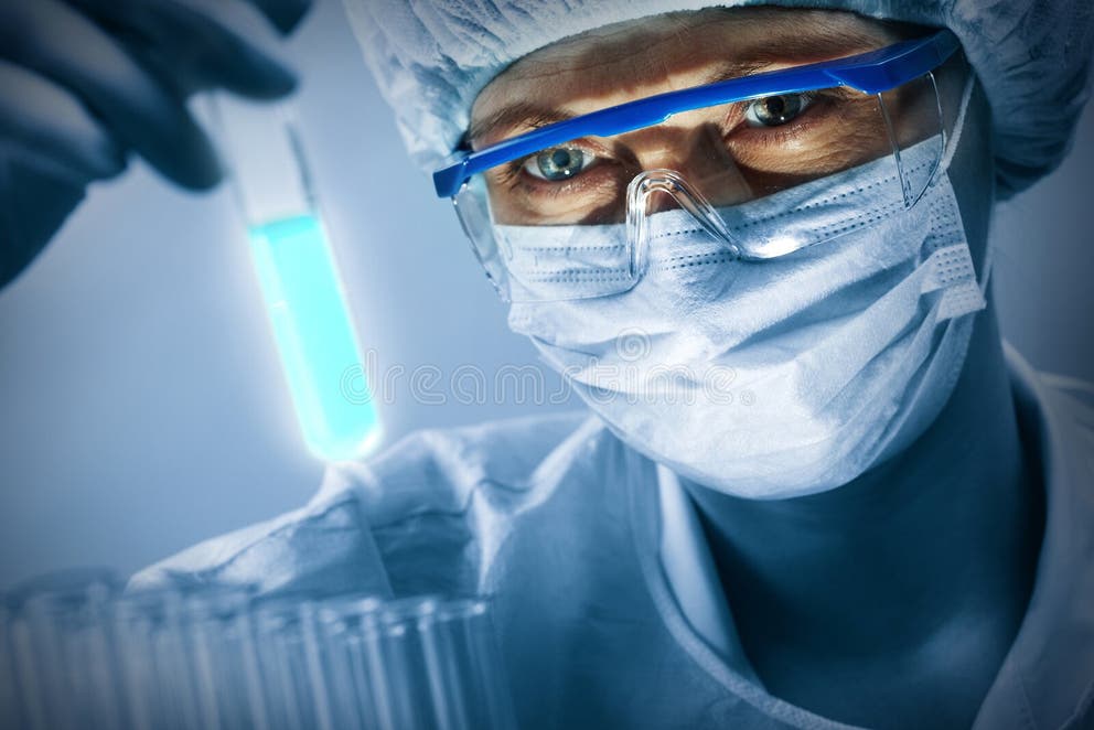 Luminous sample stock image. Image of chemistry, biochemistry - 26817037