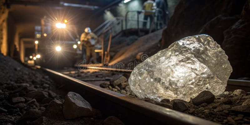 Luminous Silver Ore a Glimpse into the Metallic Heart of Mining. this ...