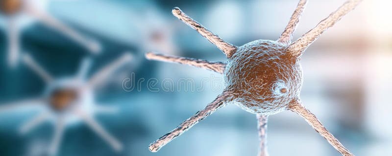 Luminous Stem Cell Cluster Revealing Intricate Organic Forms, Floating ...