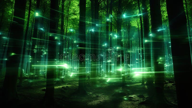 Luminous Trees in Forest Blend Biology with Digital Technologies ...
