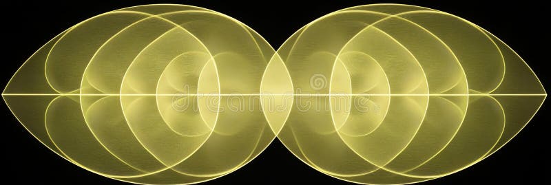 Luminous Yellow Forms, an Abstract Digital Art Background with ...