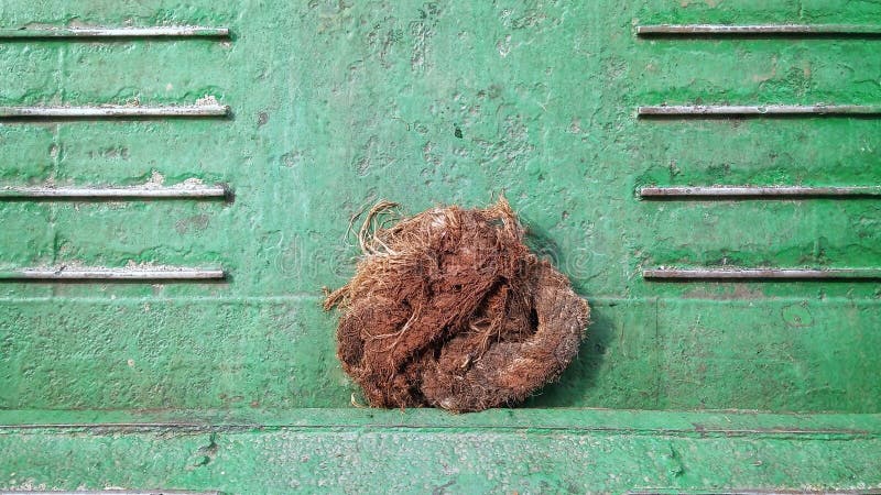 A Lump of Hardened, Dark Brown Used Rope Stock Image - Image of dust ...