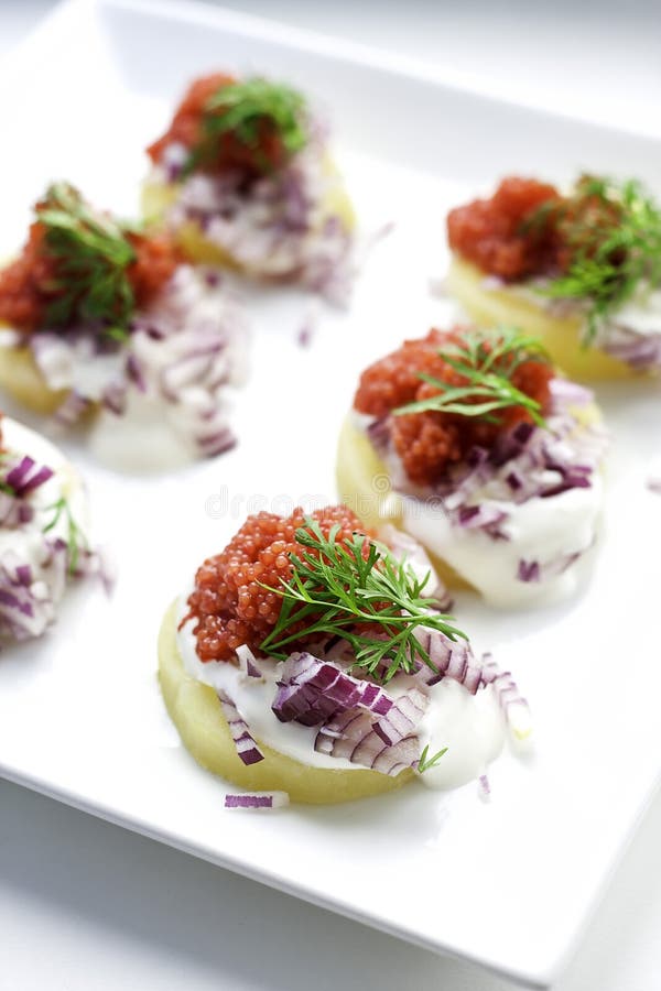 Lumpfish roe stock photo. Image of onion, dill, potato - 50163148