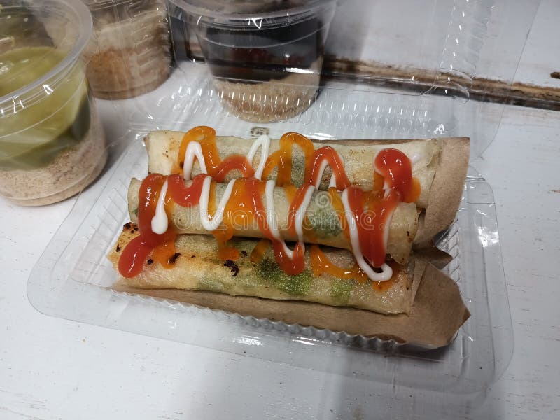 Lumpia roll stock photo. Image of food, name, roll, good - 264317076