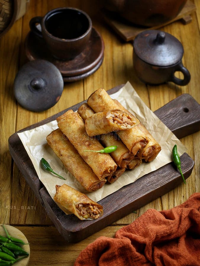 Lumpia, a Traditional Snack from Semarang Infonesia Stock Photo - Image ...