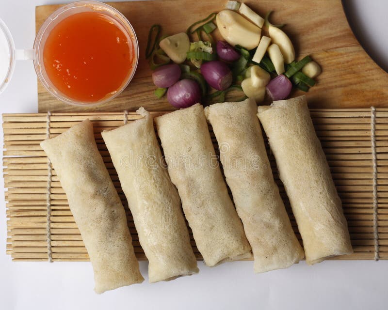 Lumpia is a Typical Semarang Cake. Stock Photo - Image of brown, asia ...