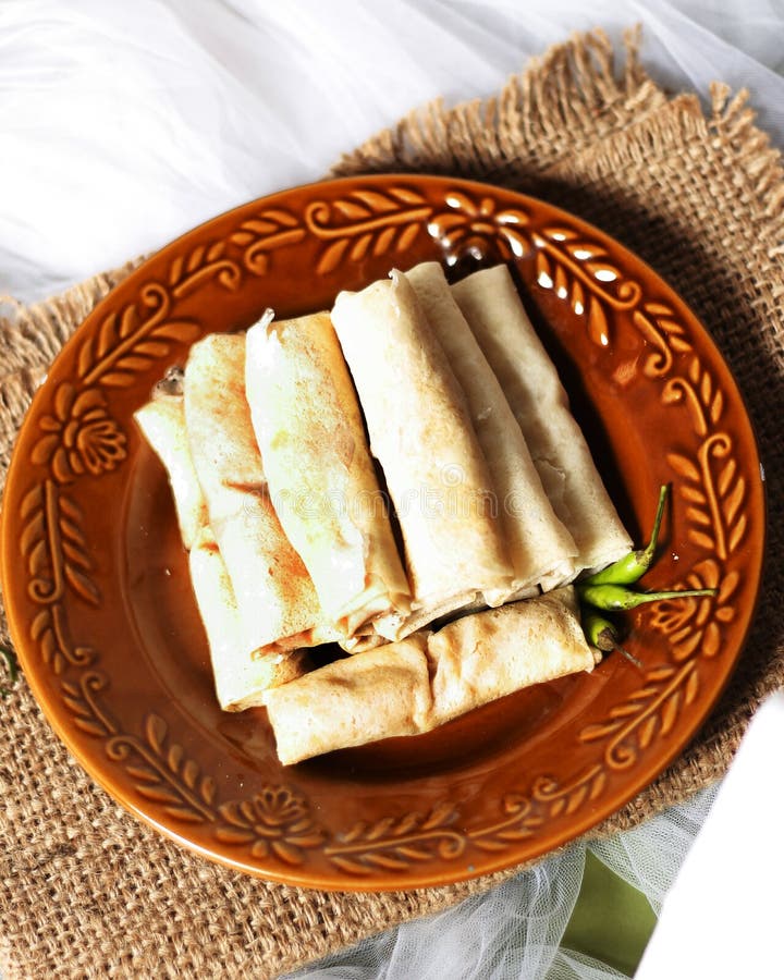 Lumpia is a Typical Semarang Cake. Stock Image - Image of homemade ...