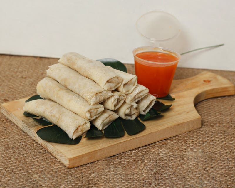 Lumpia is a Typical Semarang Cake. Stock Image - Image of roll, close ...