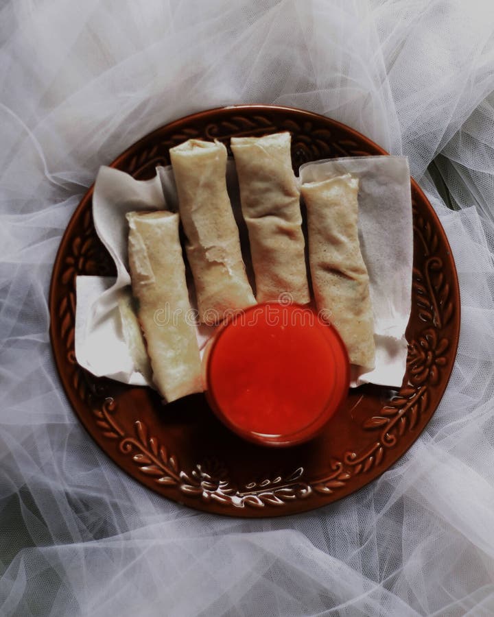 Lumpia is a Typical Semarang Cake. Stock Photo - Image of plate, meal ...