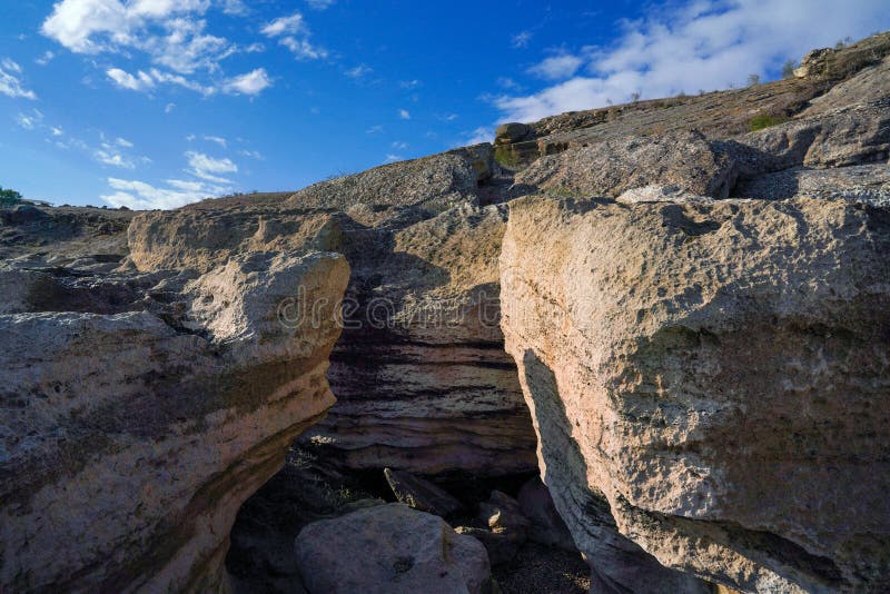 Lumps and Rock Fragments on the Shore Stock Image - Image of rocky ...