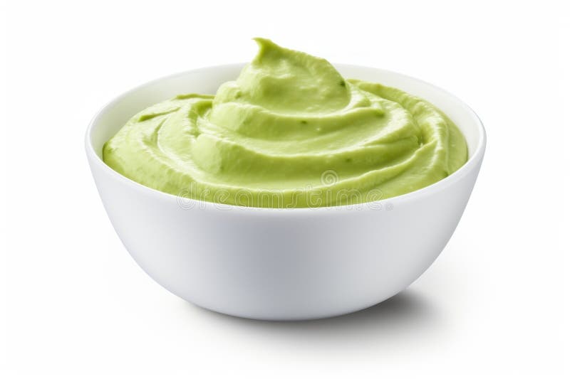Lumpy Bowl Wasabi Paste. Generate Ai Stock Illustration - Illustration ...