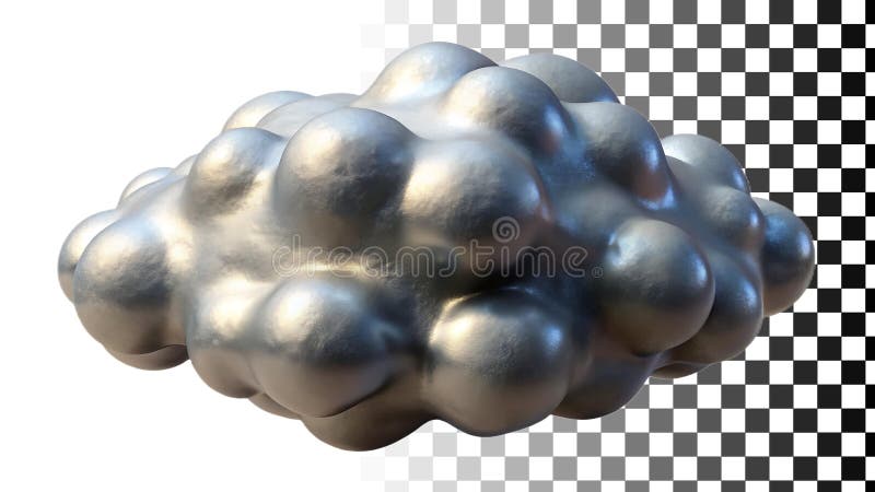 Lumpy Metallic Silver Grey Cloud Formation Abstract Png Transparent ...