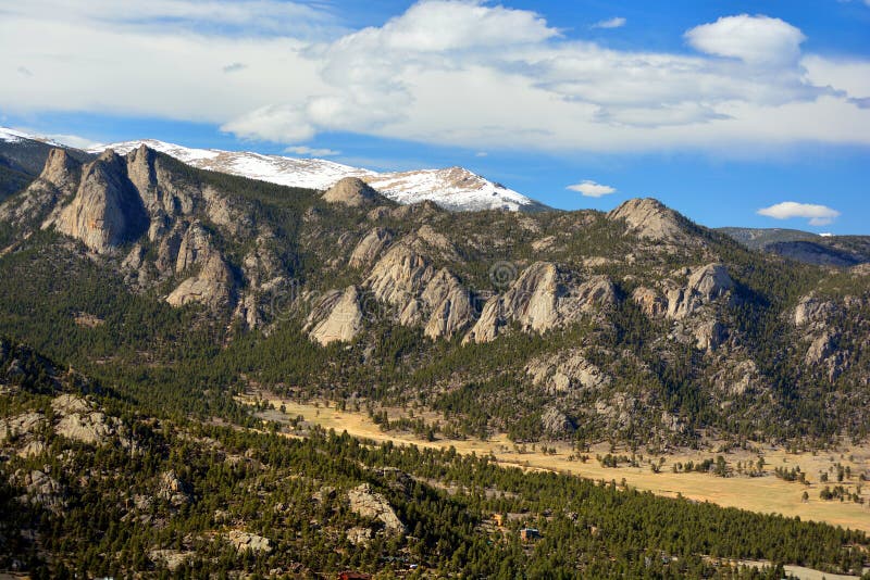 Lumpy Ridge Mountains with Giant Rock Outcroppings Stock Photo - Image ...
