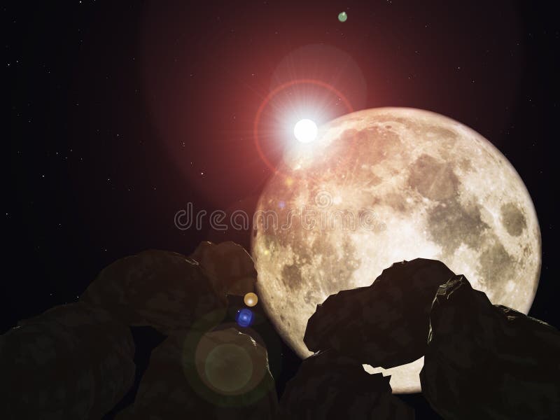 Luna stock illustration. Illustration of luna, cosmos - 9289424