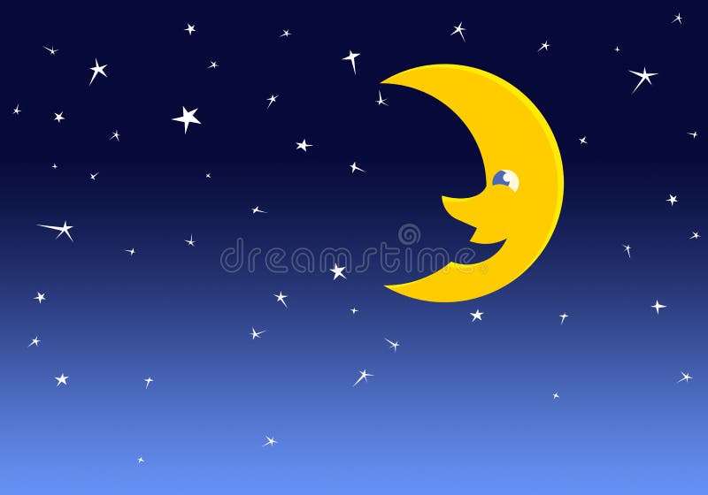 Luna cómica stock de ilustración. Ilustración de potencia - 6331498